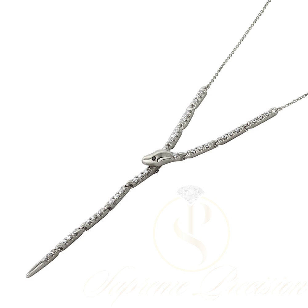 14K Gold Snake Necklace, Exotic Jewelry, Unique Jewelry Piece ...