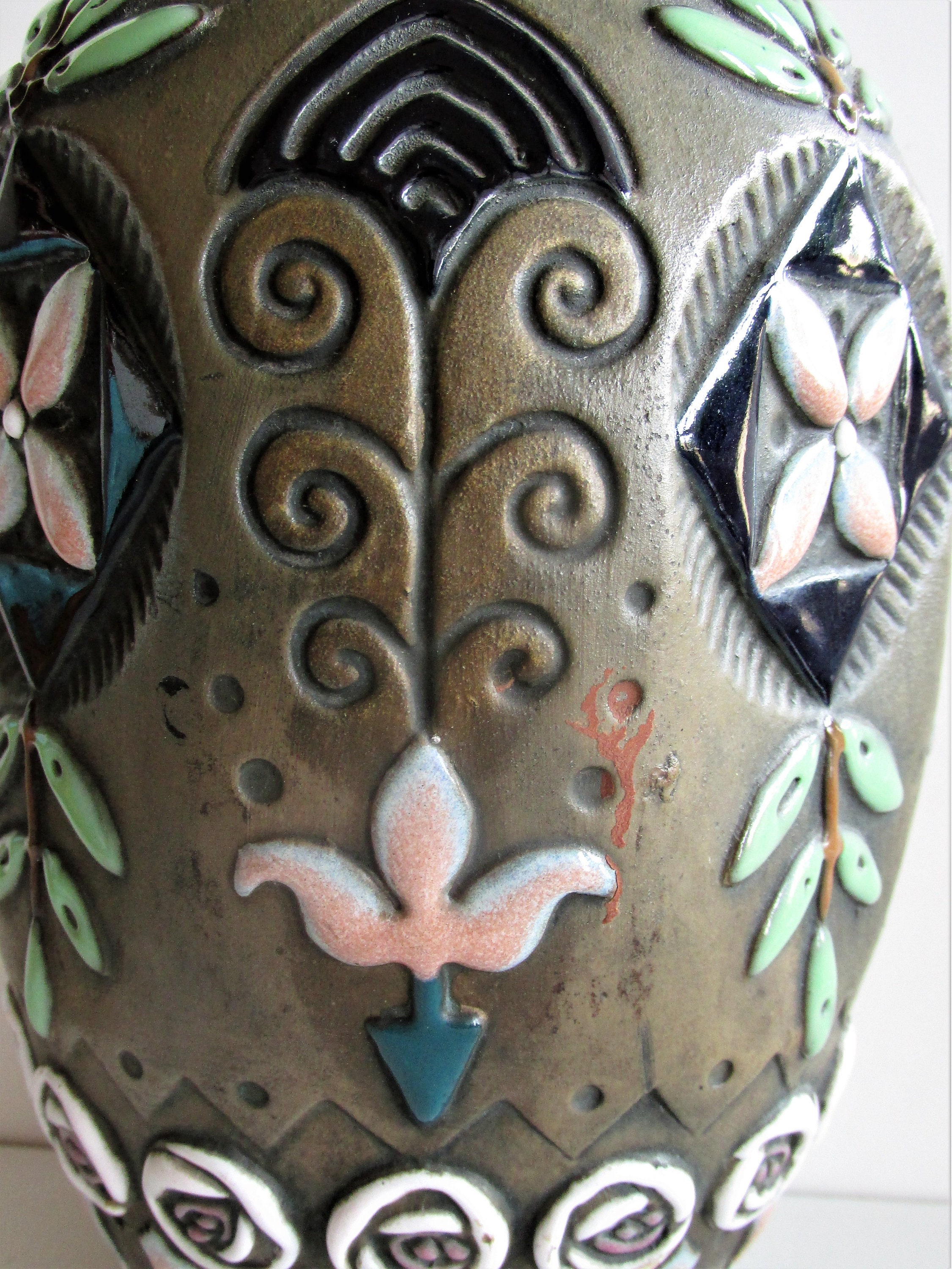 Antique Turn Teplitz AMPHORA Art Pottery VASE Imperial Vienna - Etsy