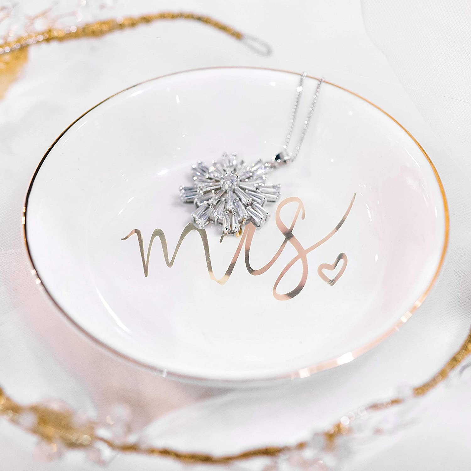 Mrs. Ring Dish/jewelry Plate | Wedding Trinket Tray | Handmade Jewelry ...