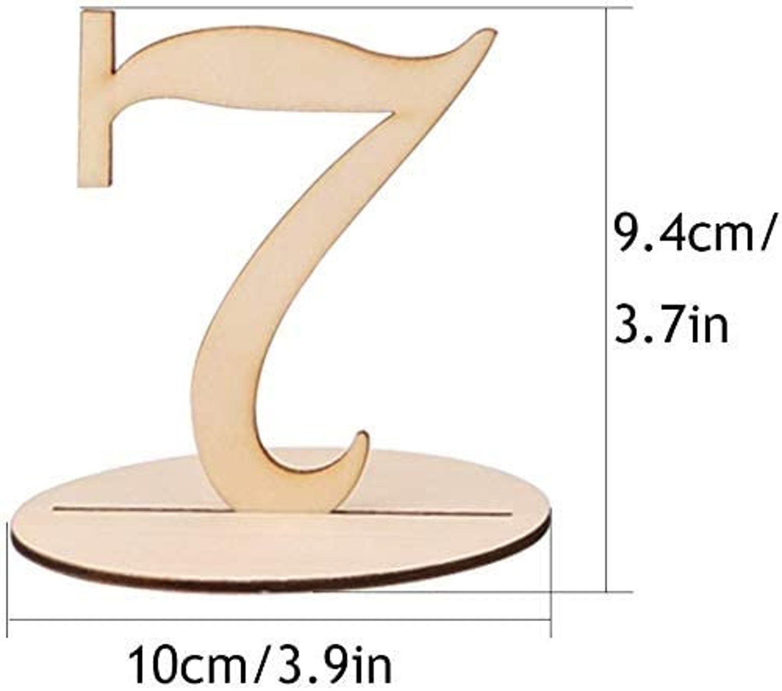 Wooden Table Numbers With Holder Base | Rustic Wooden Table Numbers ...