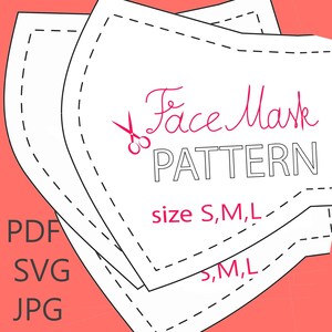 3 D Cloth Face Mask Pattern Digital Wedding Face Mask PDF - Etsy