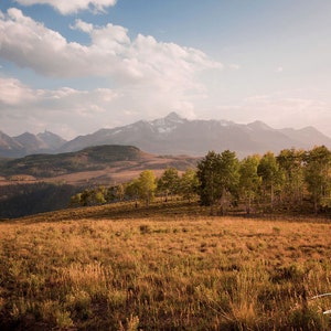 Telluride Colorado Autumn Sunset Photo Print: Mountain Landscape Wall ...