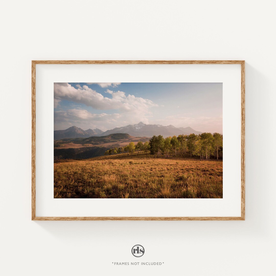 Telluride Colorado Autumn Sunset Photo Print: Mountain Landscape Wall ...