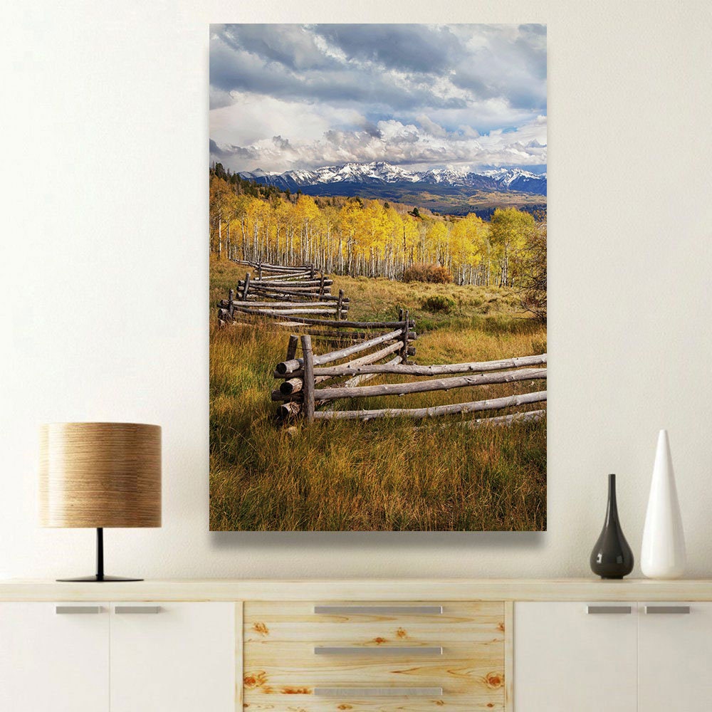 Autumn Wall Decor for your Living Room Tree Canvas Wall Art | Etsy