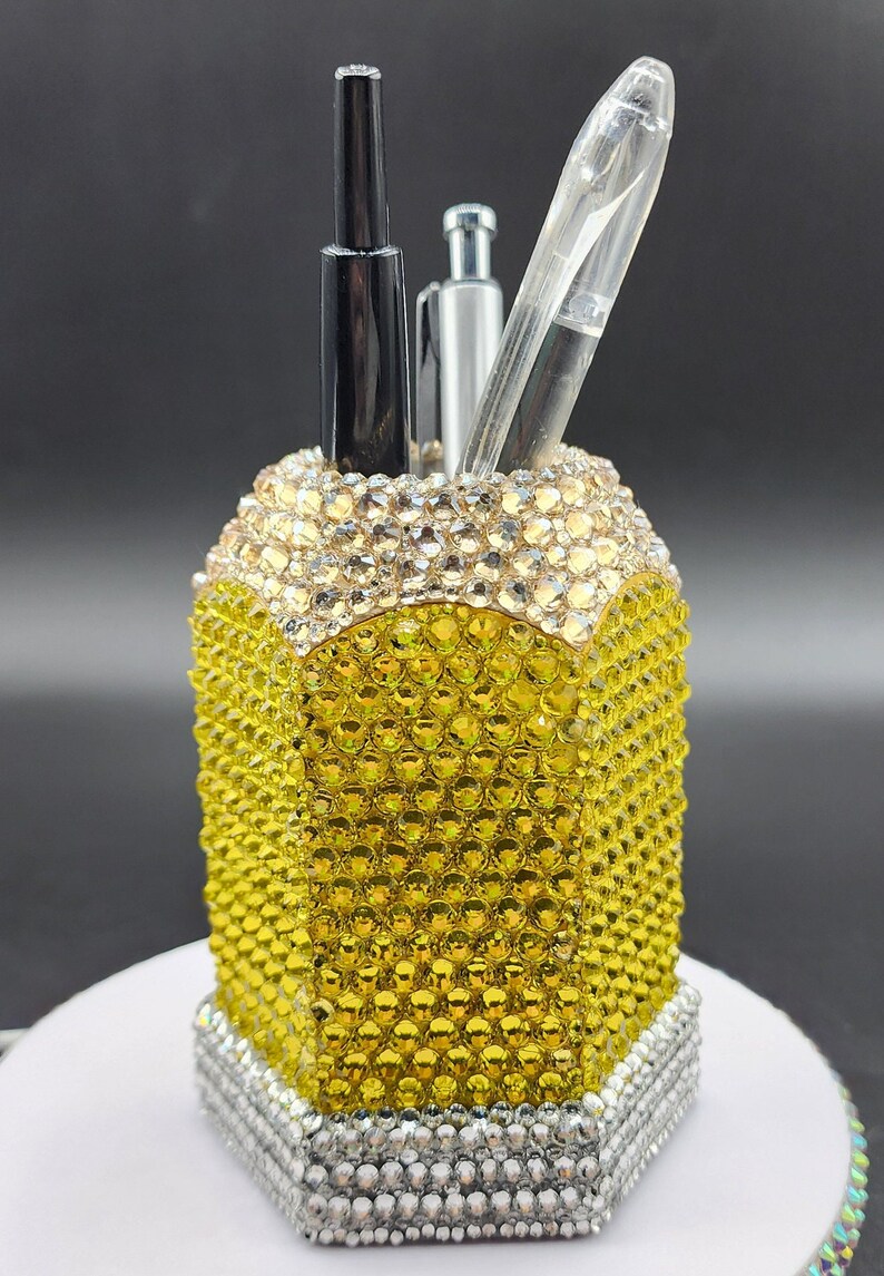 Luxury Hand Made 3D Printed Pencil Shaped Pencil Holder, Hand Painted ...