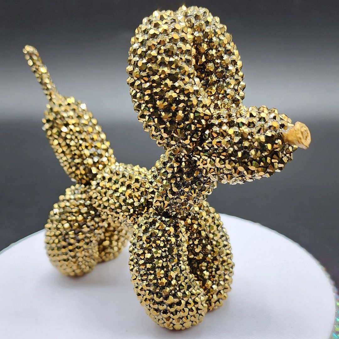 Luxury Hand Made 3D Printed Gold Balloon Dog Figure. High Quality ...