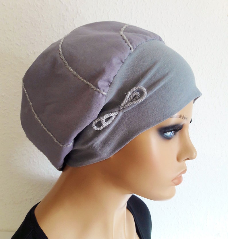 WOMEN'S LUXURY Balloon Cap Berets Grey Uni Glitter Thread 100%BW 2 ...