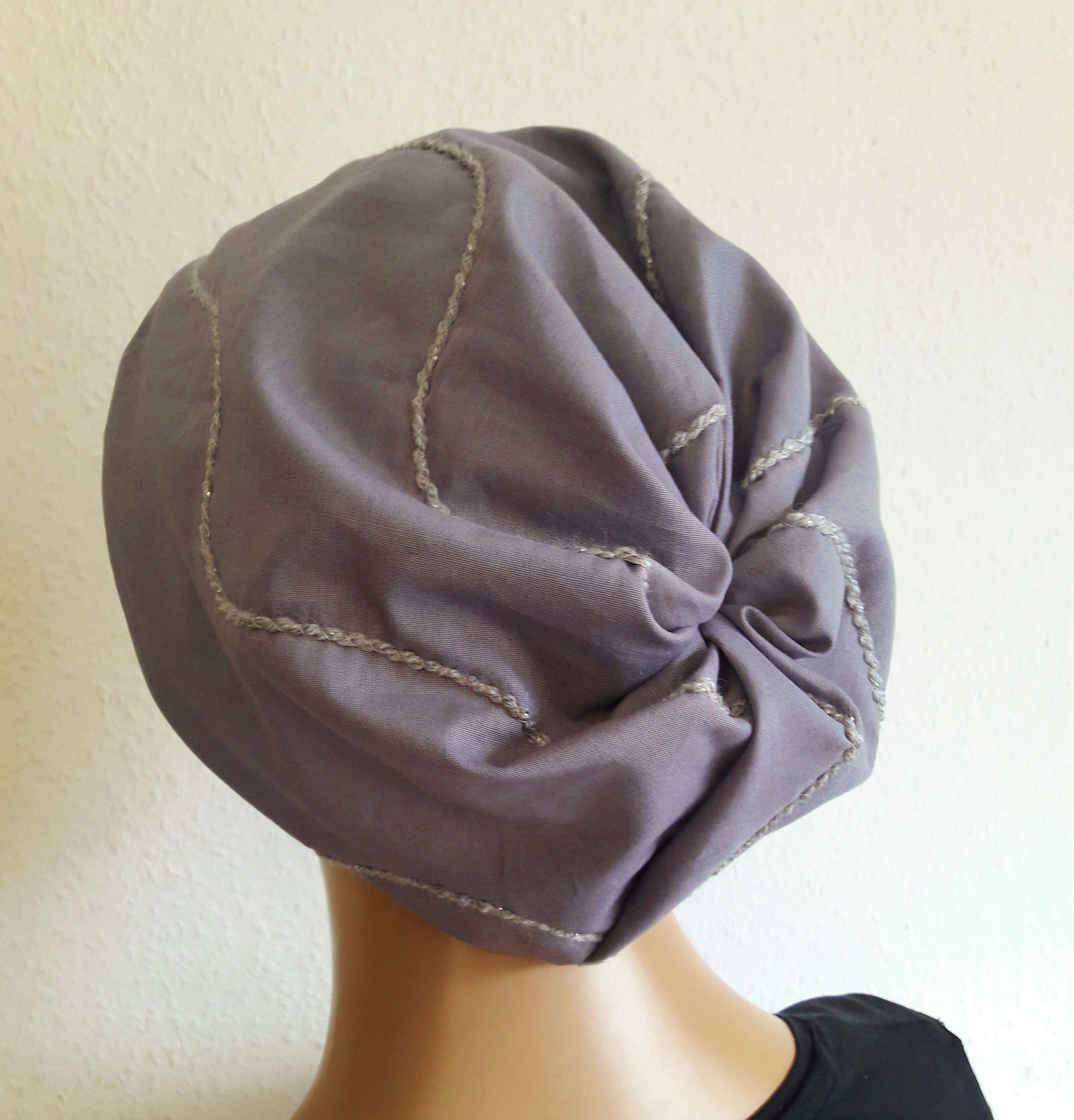WOMEN'S LUXURY Balloon Cap Berets Grey Uni Glitter Thread 100%BW 2 ...