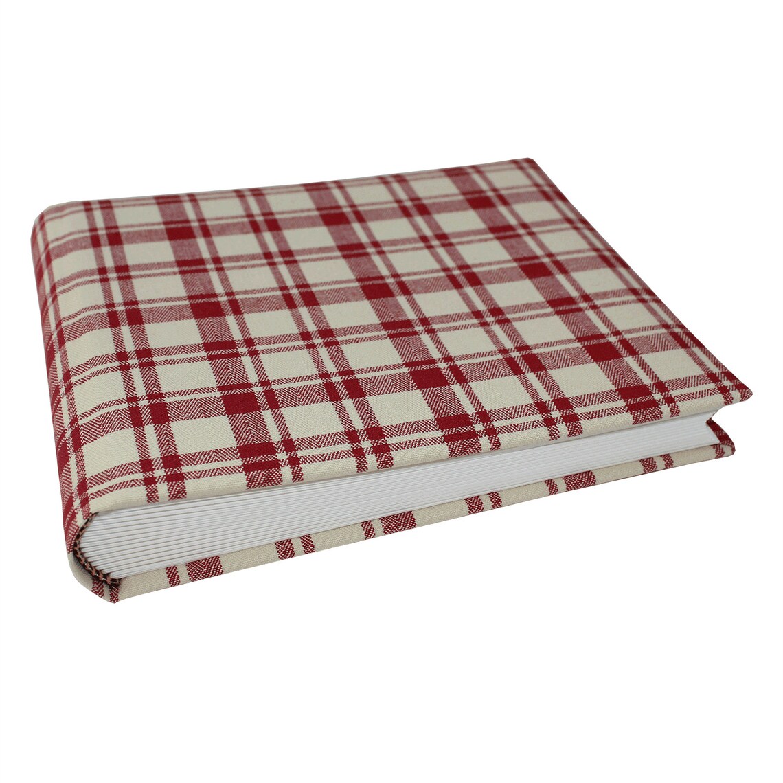 Anne Frank Set: Diary and Mini Photo Album in Red and Beige Checked ...