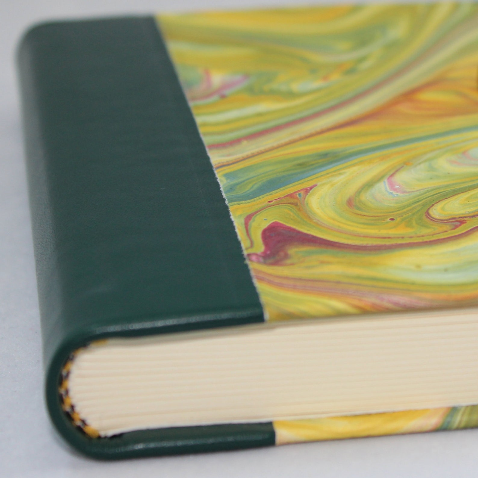 Diary Green Marble With Leather Elements and Lock - Etsy