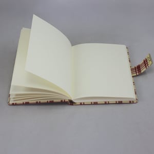 Diary With Lock Anne Frank in Red and Beige Checkered Fabric Cover ...