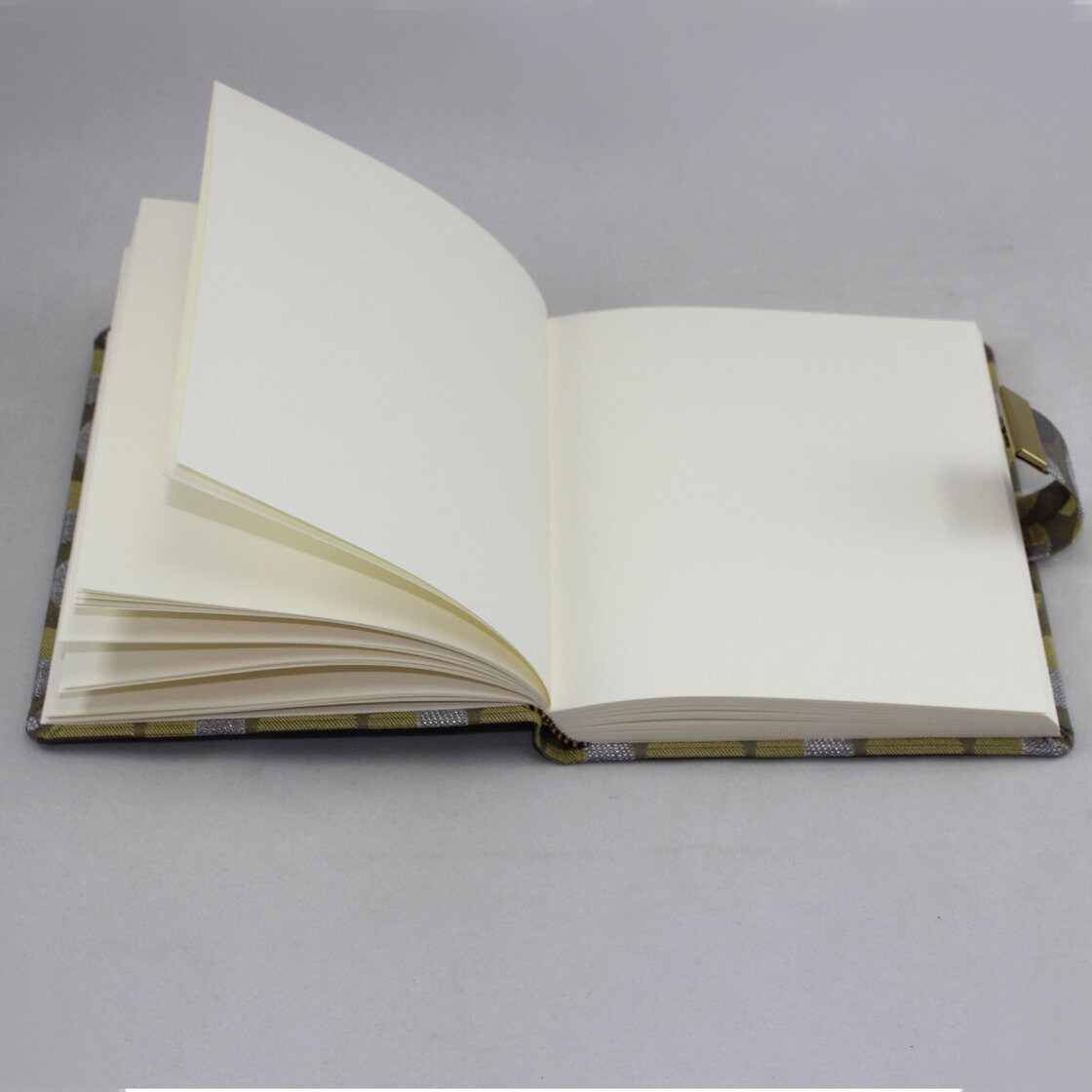 Diary With Lock SWING With Green Fabric Cover, Lockable - Etsy