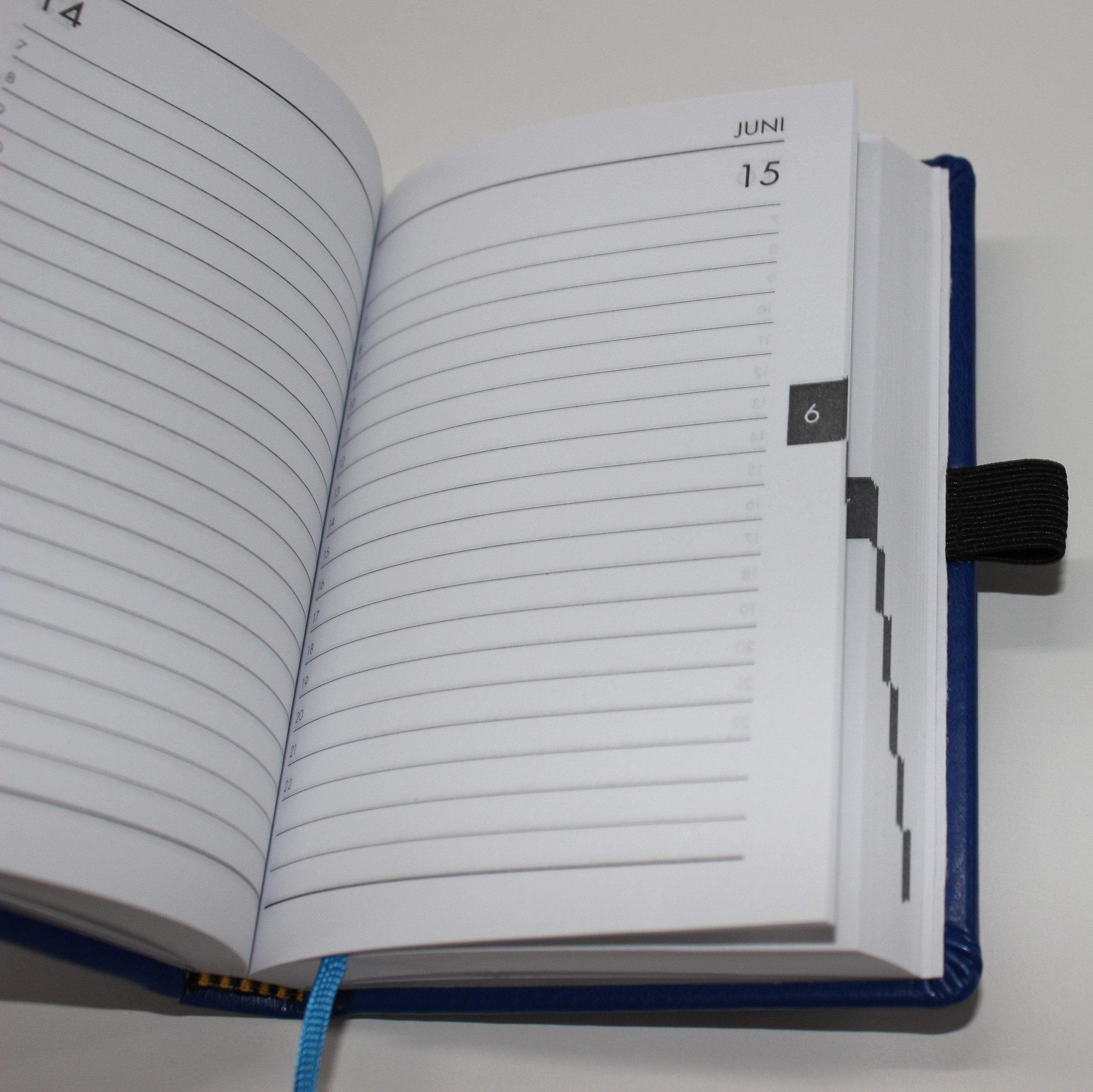 Permanent Calendar - Birthday Calendar - Synthetic Leather in Blue - Etsy