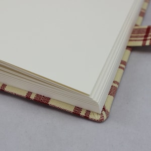 Diary With Lock Anne Frank in Red and Beige Checkered Fabric Cover ...