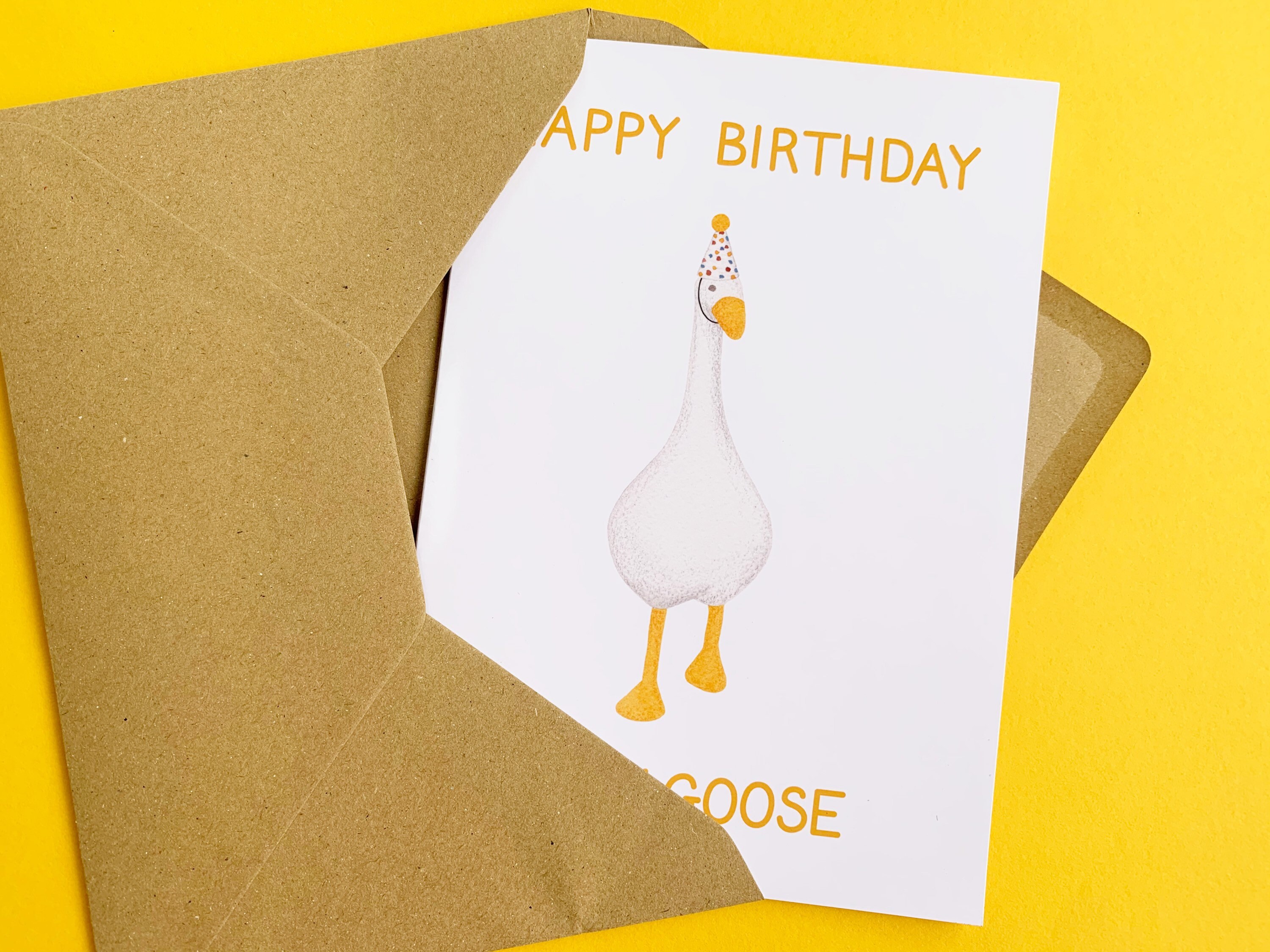 Silly Goose Birthday Card Untitled Goose Game Greetings Card - Etsy UK
