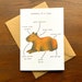 Funny Capybara Greetings Card, Funny Animal Anatomy Cards Blank Inside ...