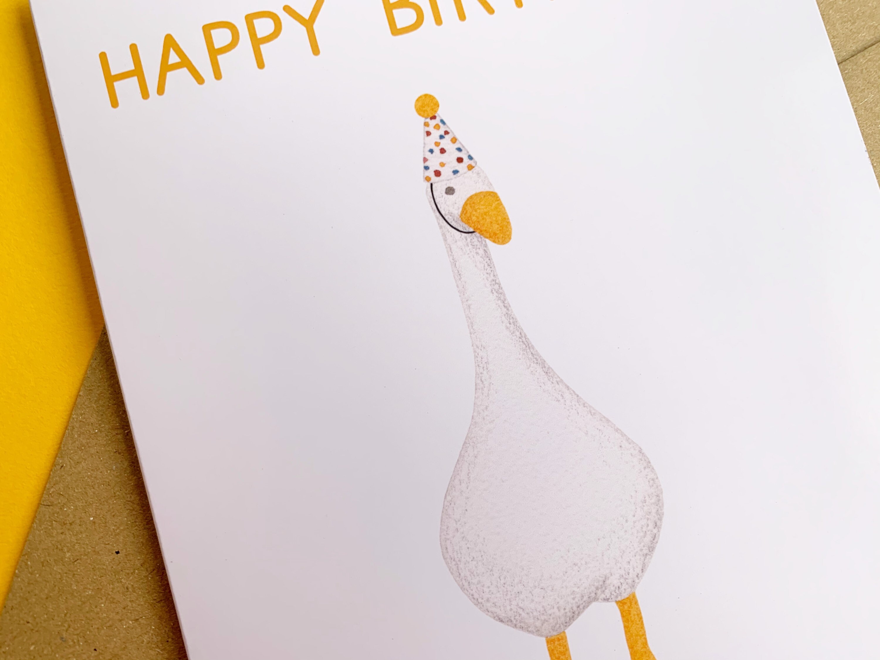 Silly Goose Birthday Card Untitled Goose Game Greetings Card - Etsy UK
