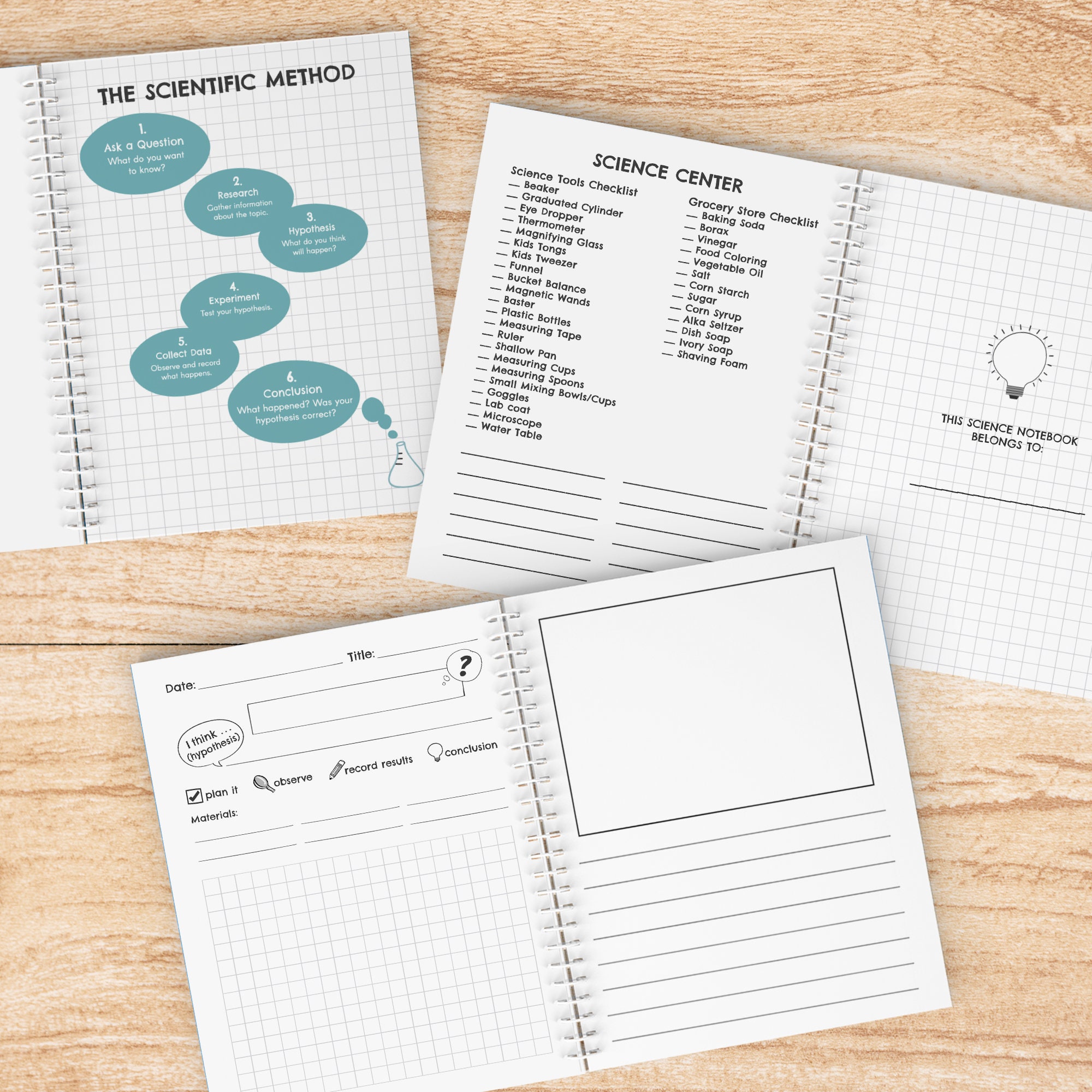 Student Science Notebook journal DIGITAL DOWNLOAD PDF - Etsy Hong Kong