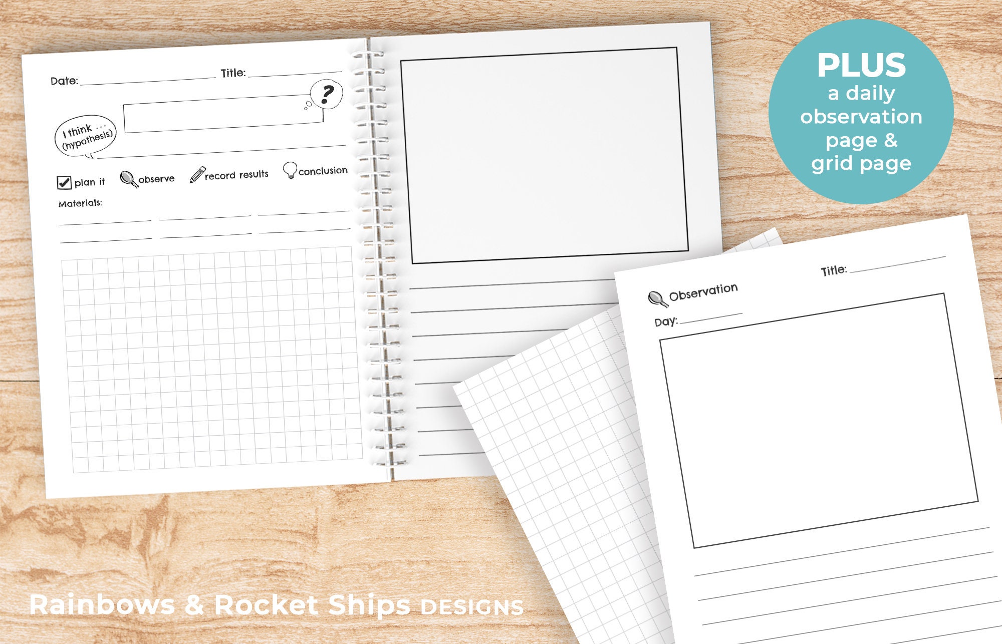 Student Science Notebook journal DIGITAL DOWNLOAD PDF - Etsy Hong Kong