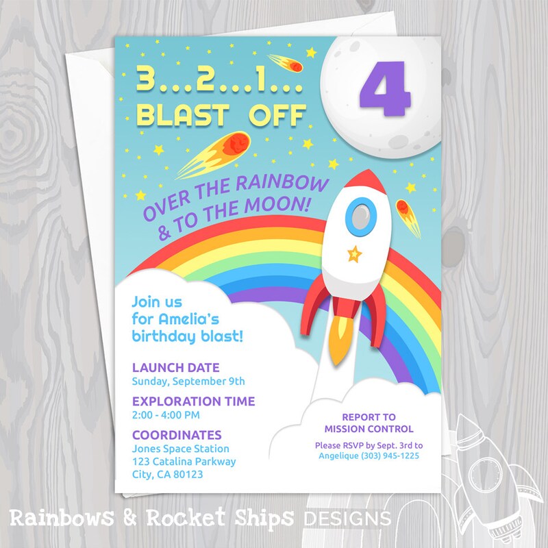 Rainbow Rocket - Etsy