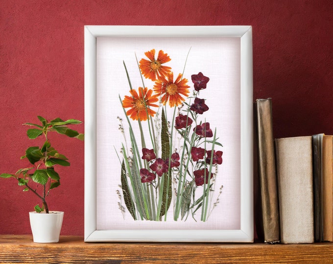 Handmade Home Decor Made of Real Flowers and Plants, Pressed Flower ...