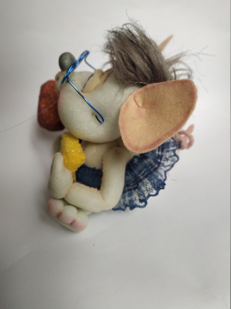 Mouse Doll Mouse Art Doll Cute Mouse Giftmouse Gluttony - Etsy