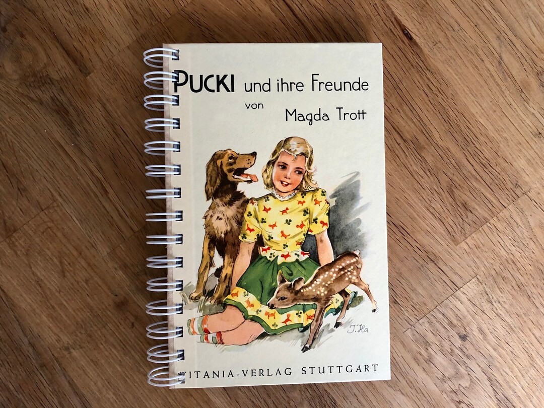Retro Notebook "pucki and Her Friends" From the Children's Book of the ...