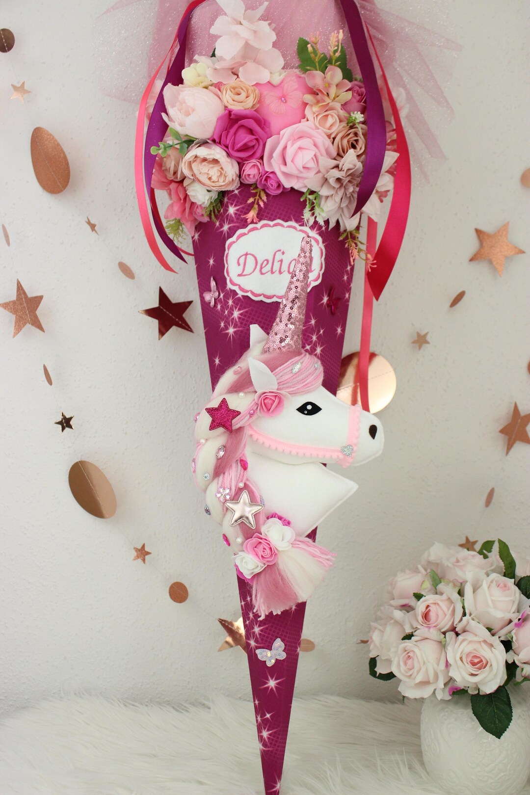 3D Design School Cone, Candy Cone, Horse, Unicorn, First Day of School ...
