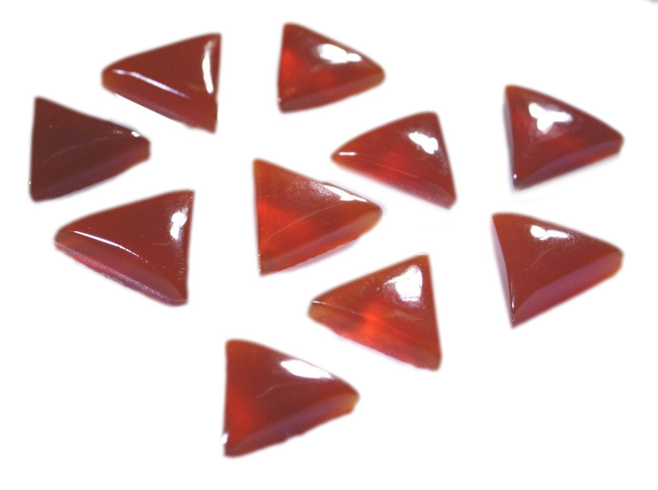 Red Onyx Cabochon Trillion 3mm 4mm 5mm 6mm 7mm 8mm 9mm 10mm 11mm 12mm ...