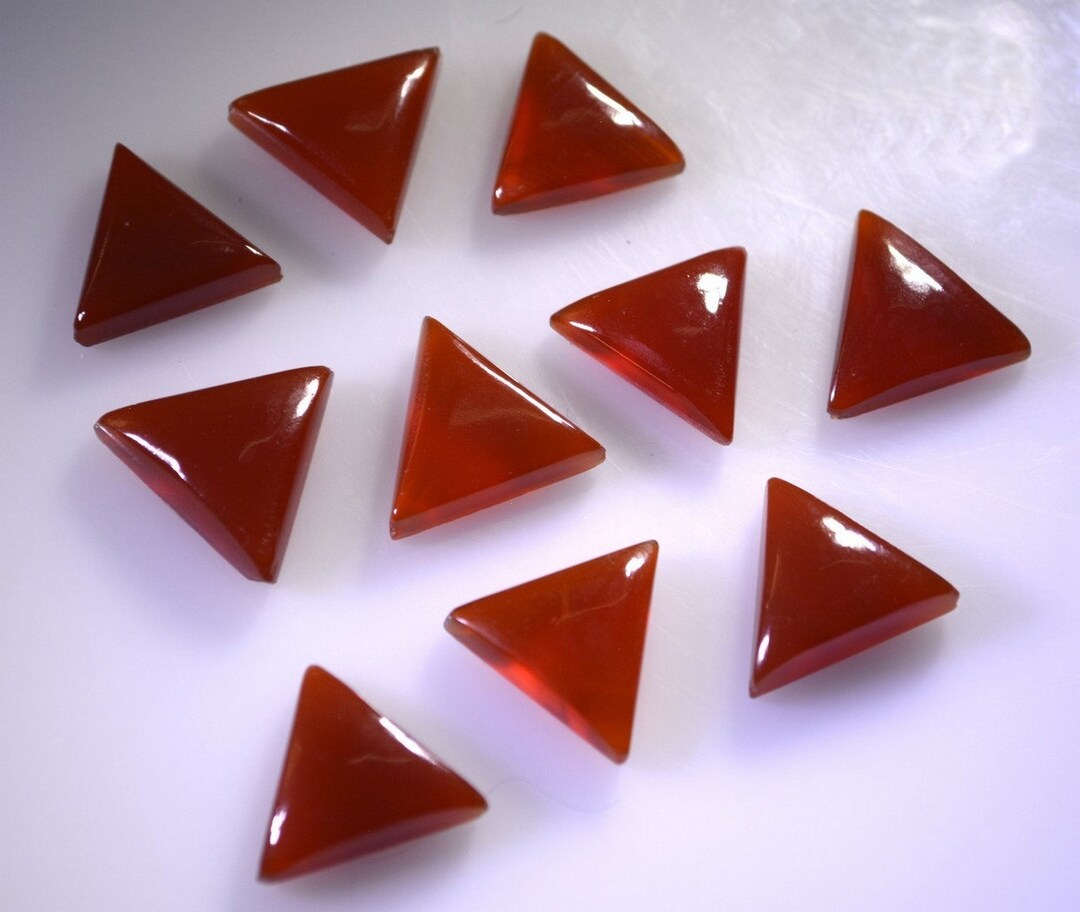 Red Onyx Cabochon Trillion 3mm 4mm 5mm 6mm 7mm 8mm 9mm 10mm 11mm 12mm ...