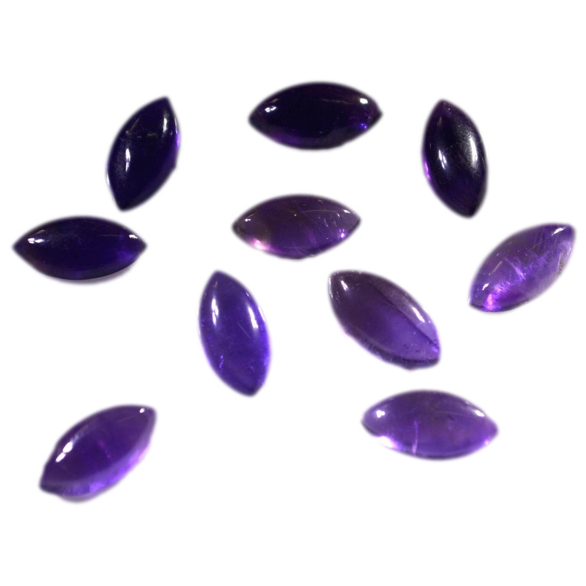 Amethyst Cabochon Marquise 3x6mm 4x8mm 5x10mm 6x12mm 7x14mm 8x16mm 1pc ...