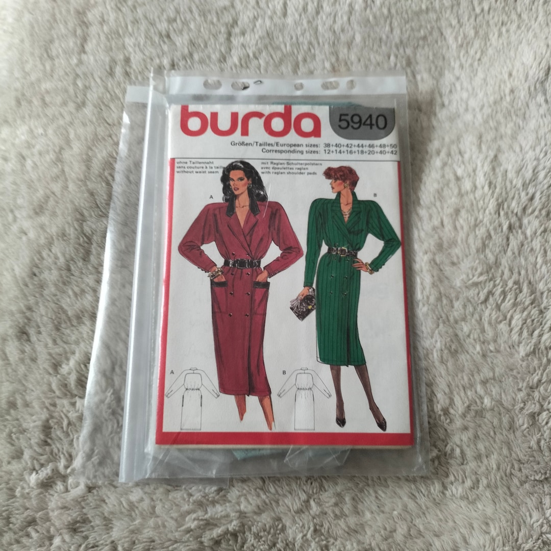 Burda 80s Sewing Pattern, Dress - Etsy