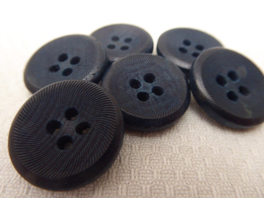 6 Buttons Blue 21 Mm - Etsy