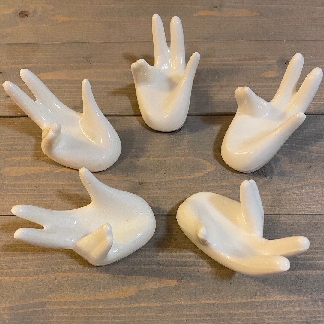 ONE 1 Ceramic Hand Sphere Stand Sphere Holder Sphere Stand Healing ...