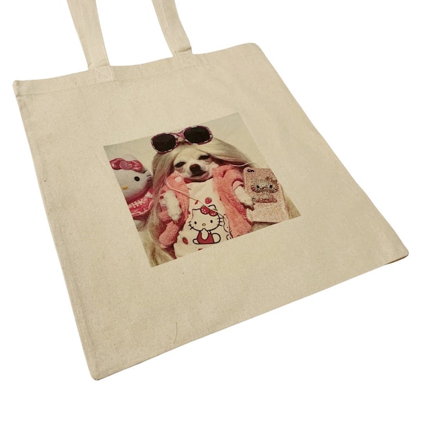 Funny Dog Tote Bag - Etsy