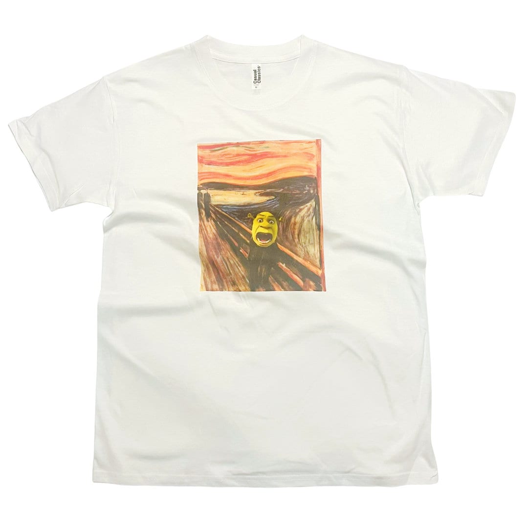 The Scream With Ogre Funny Meme T-shirt Vintage Art by Edvard Munch - Etsy