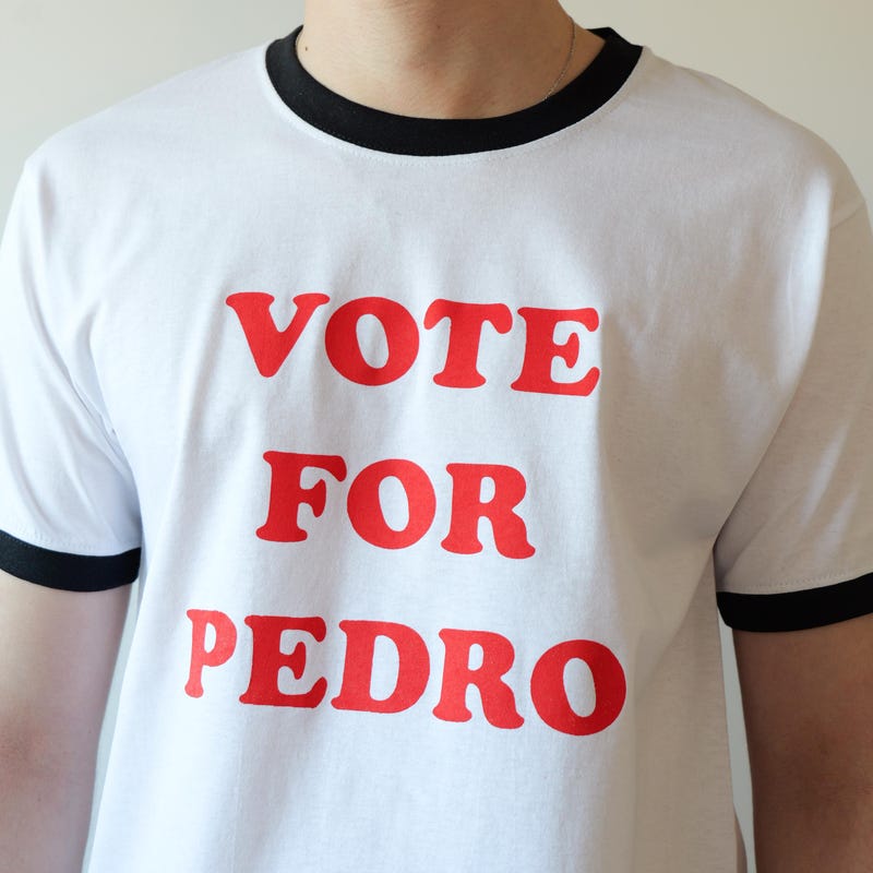 Vote for Pedro Shirt - Etsy