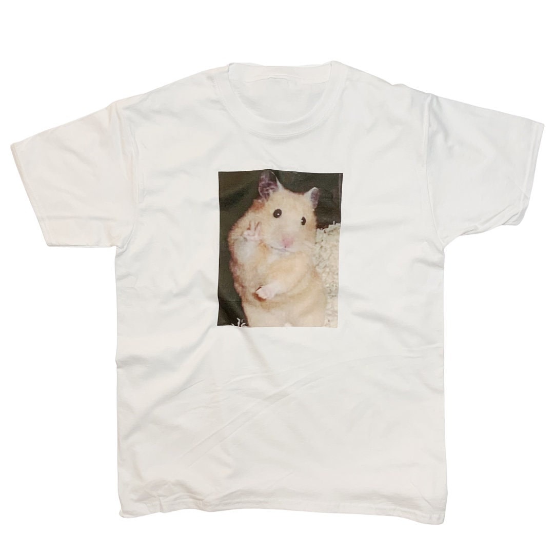 Funny Hamster Peace Sign T-shirt - Cute Pet Lover Meme Top - Etsy