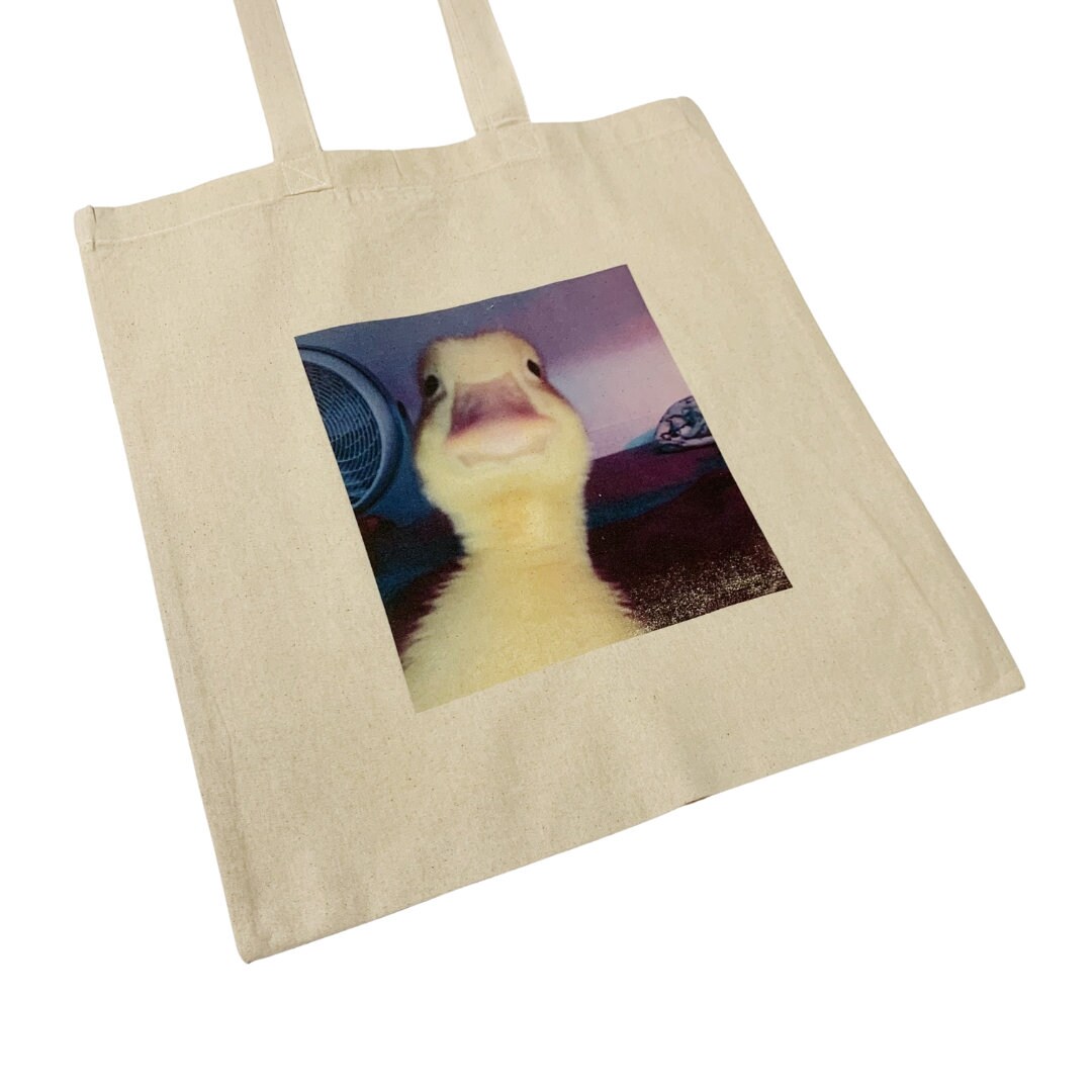 Duck Stare Funny Meme Tote Bag Staring Into Your Soul Iconic - Etsy Canada