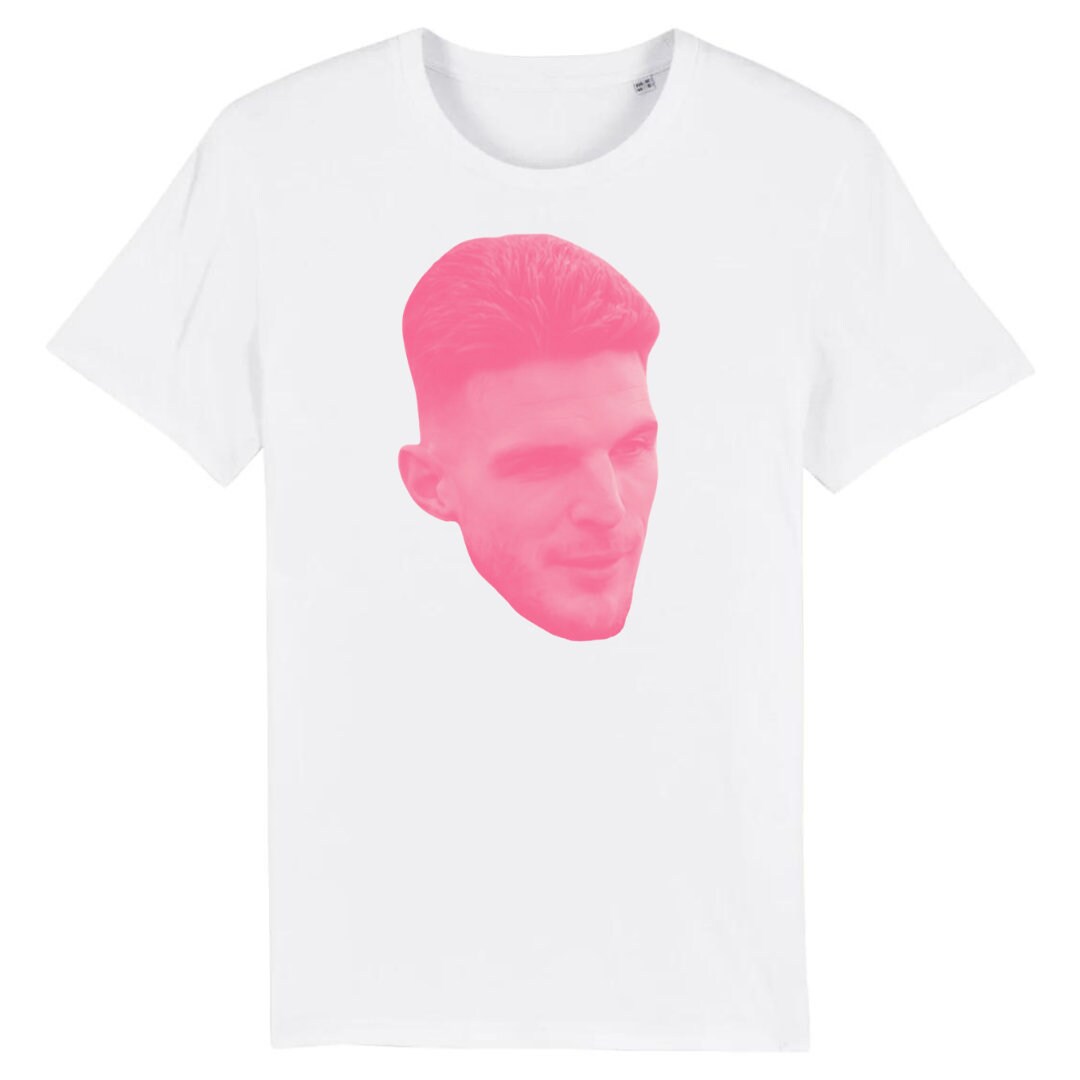Declan Rice Euro 2024 Pink Portrait T-shirt - Etsy UK