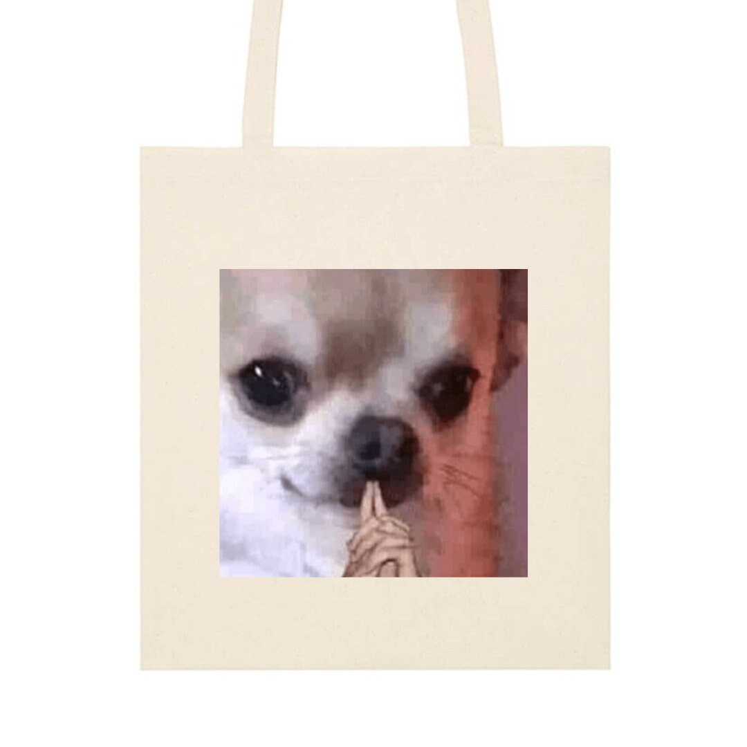 Chihuahua Pondering Funny Meme Tote Bag - Etsy