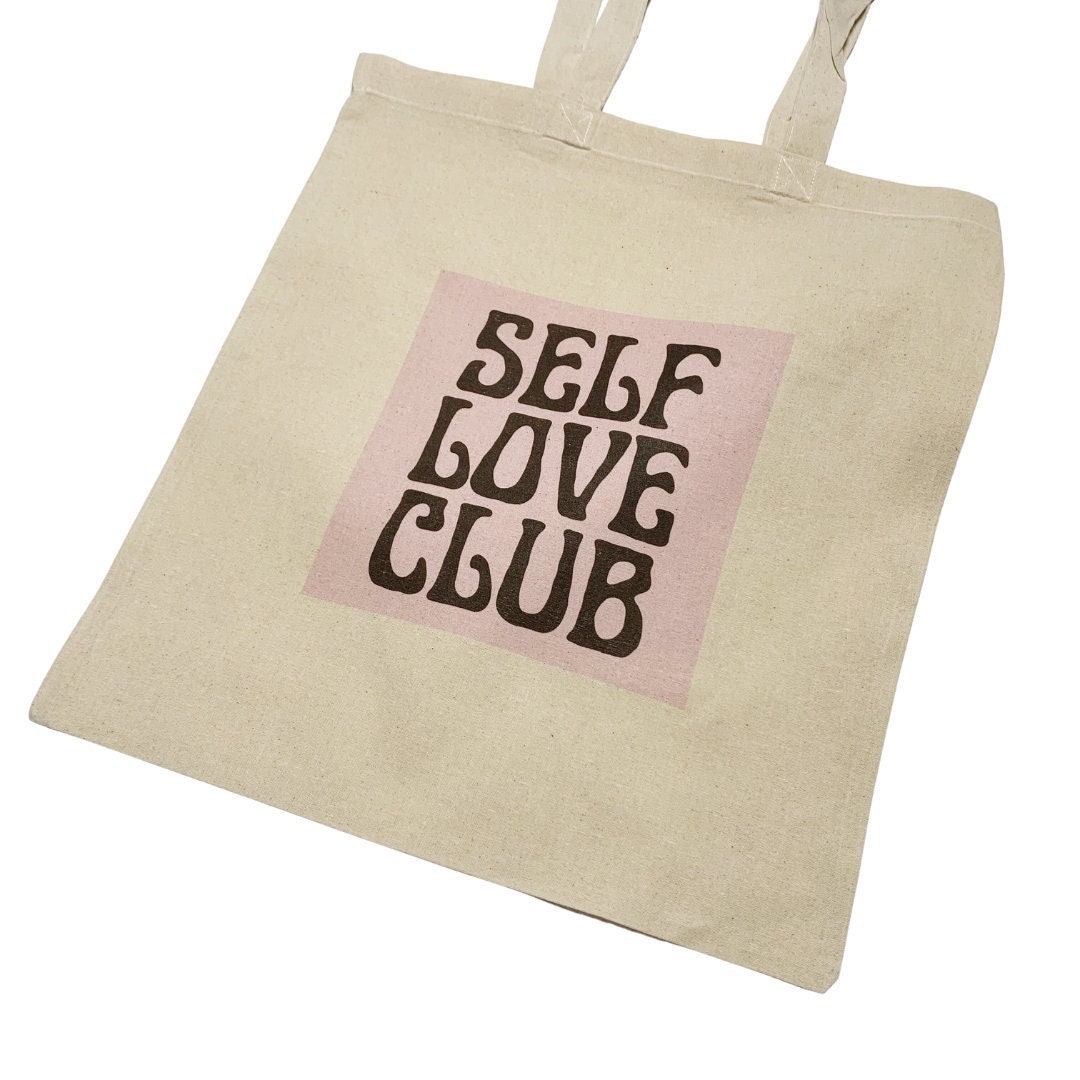Self Love Club Wellness Tote Bag Mental Health Awareness Bag - Etsy