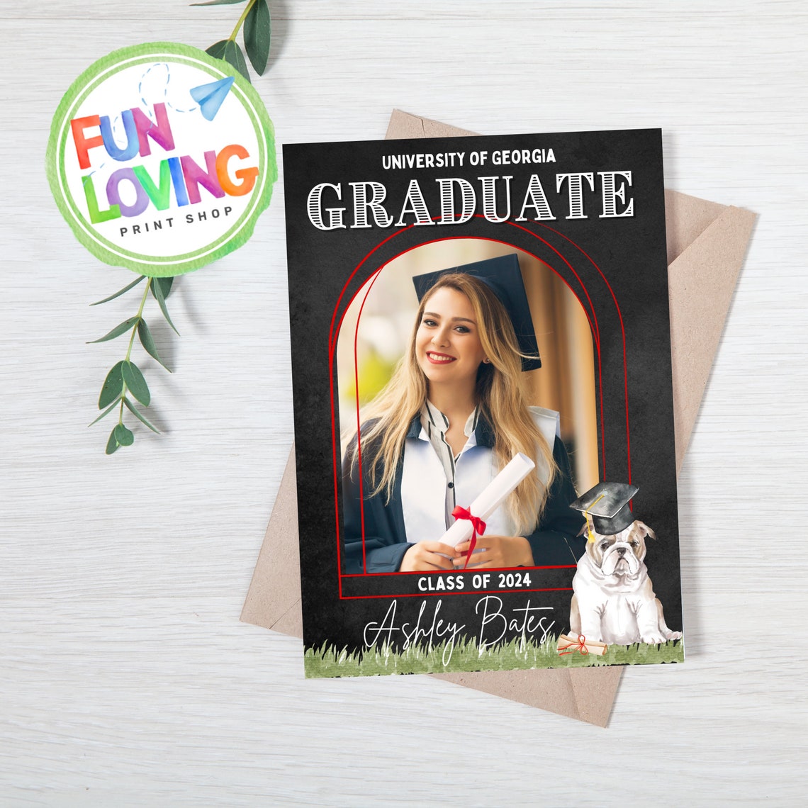 UGA Graduation Announcement, Graduation Party, Graduation Invitation ...