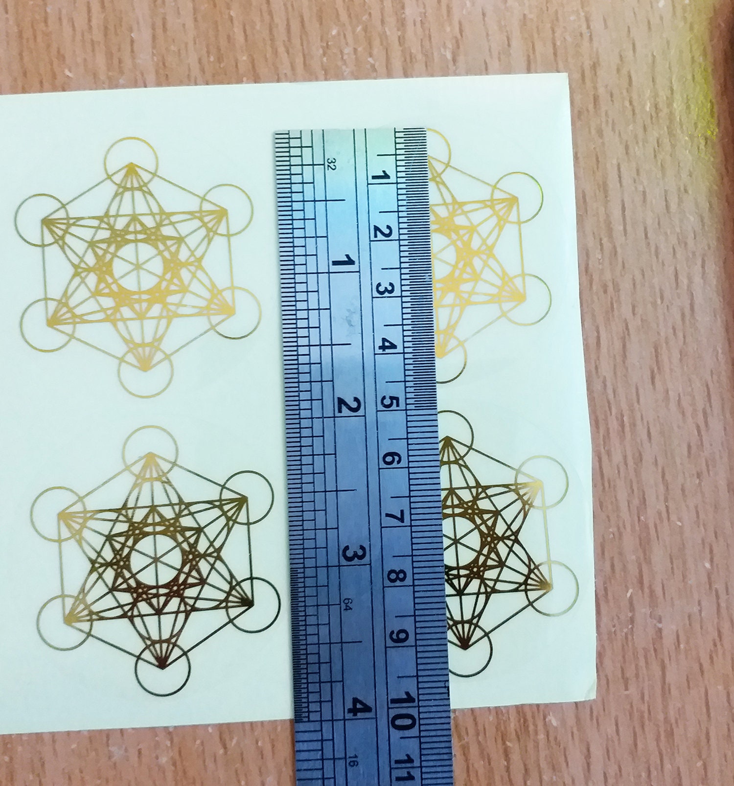 4.5cm15 Metatron's Cube Stickers Vinyl Sticker Window - Etsy