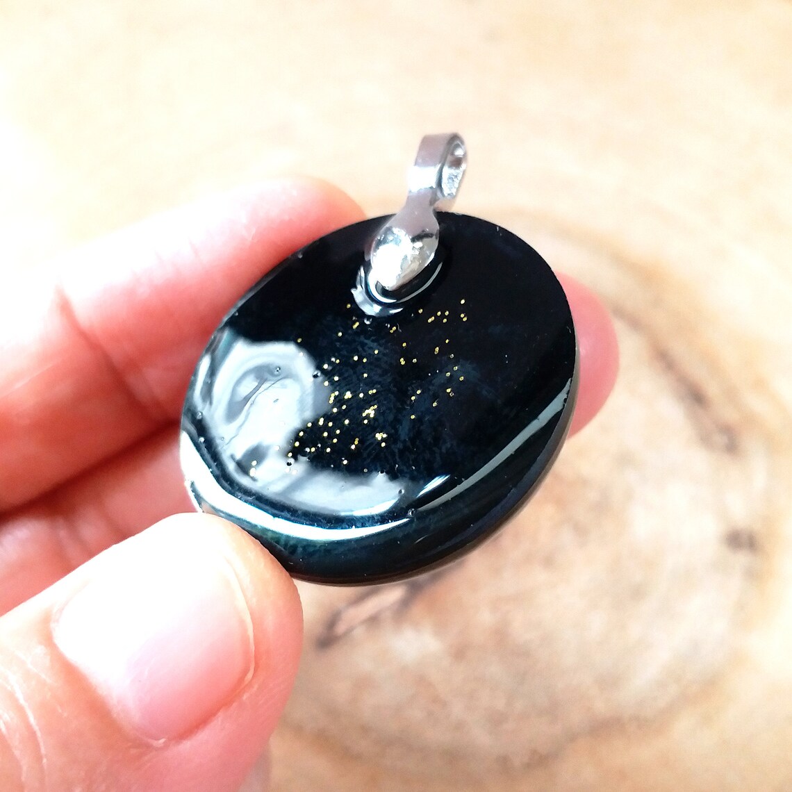 Pet Charm Amulet Shungite Tourmaline Om Release Stress and - Etsy