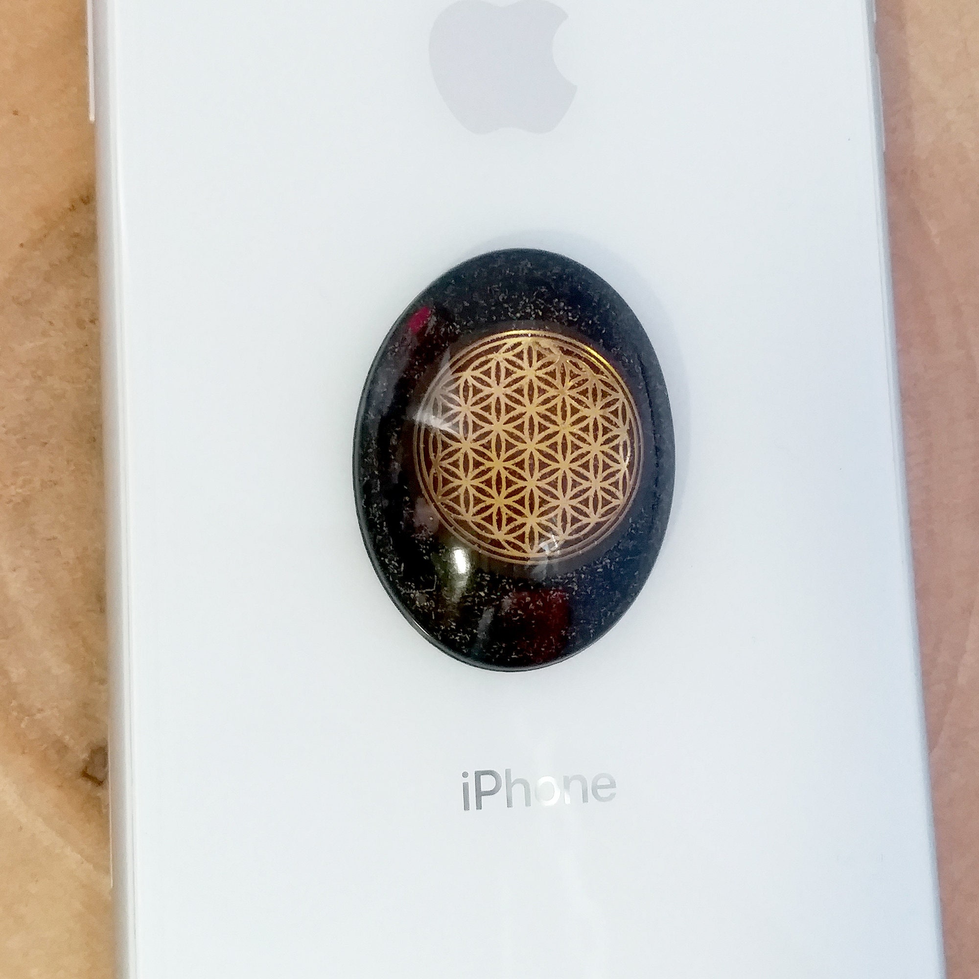 Cell Phone Orgonite Oval, EMF Shield and Protection, Shungite ...
