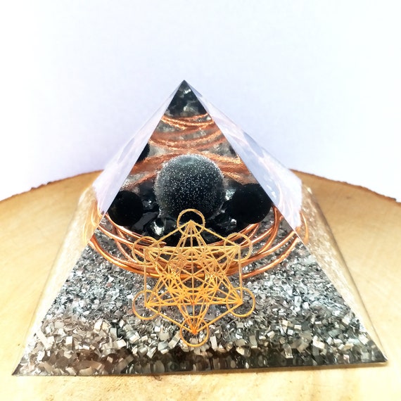 Orgone Pyramid EMF Protection Shungite Sphere Elite | Etsy