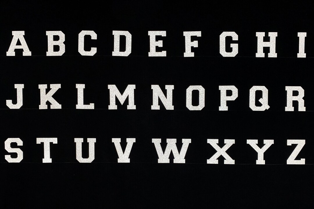 Kleine Buchstaben Reflektoren Bügelbild ABC 4,2 cm hoch Schwarz - Etsy ...