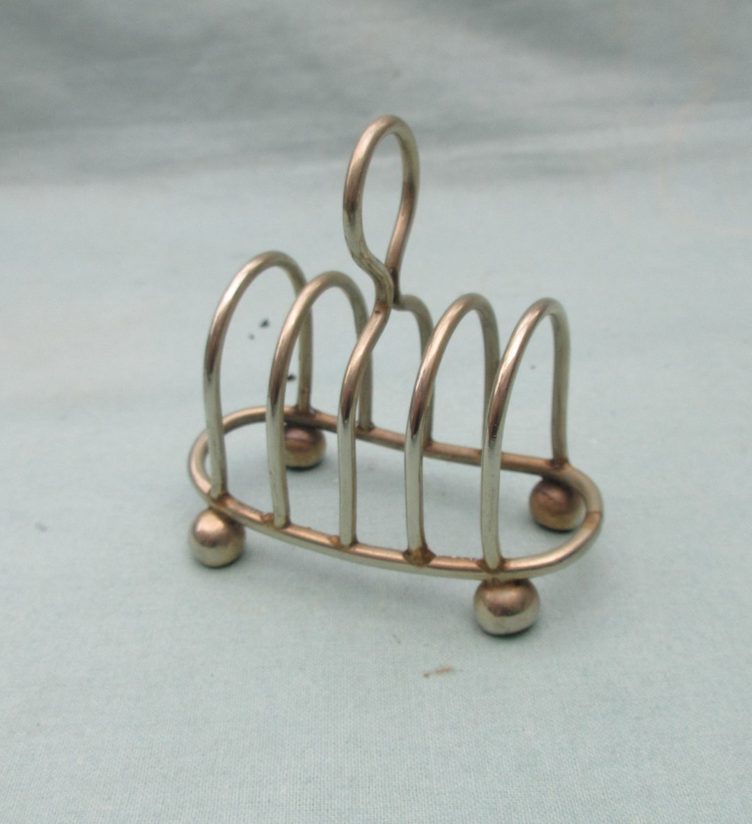 Small Vintage White Metal Toast Rack - Etsy
