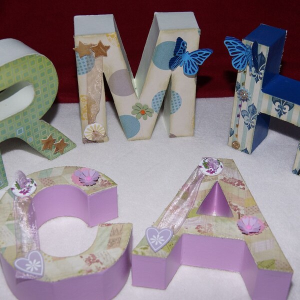 Letras decorativas - Etsy España